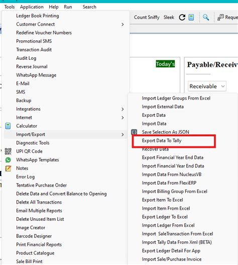 How To Export Data To Tally Innoventry Software