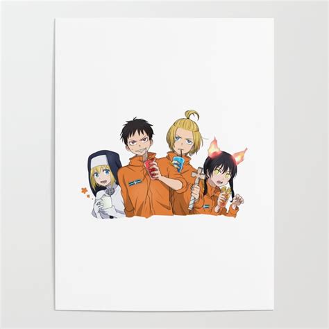 Fire Force Chibi Poster Anime Posters Mall