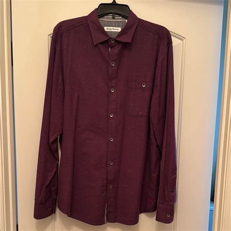 Tommy Bahama Shirts Tommy Bahama Mens Purple Long Sleeve Buttonup