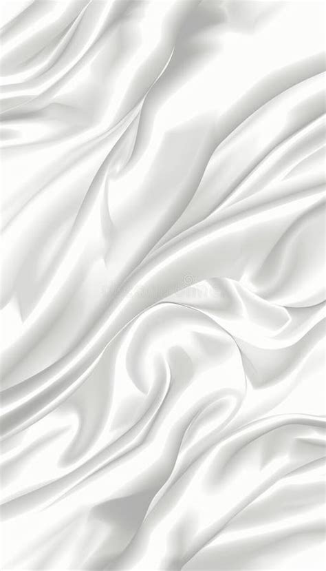 Soft Flowing White Silk Fabric Texture Background With Gentle Curves And Waves Elegant Design