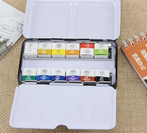 Oem Mungyo 12 24 48 Kleur Solide Aquarel Verf Set Grandado