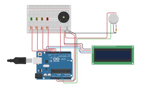 circuit design air quality gas sensor tinkercad