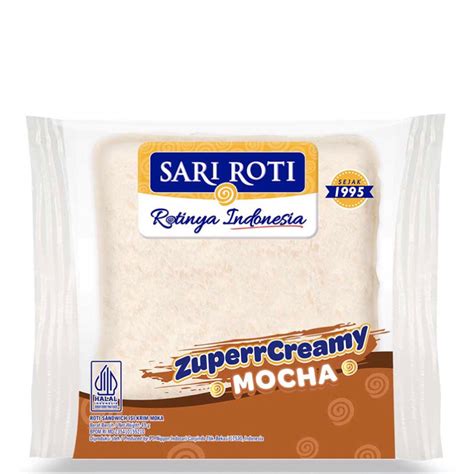 Jual Sari Roti Sandwich ZuperrCreamy Cokelat Pandan Blueberry Sarikaya