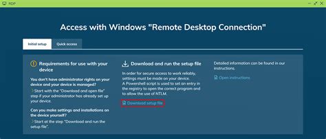 Access Via Remote Desktop Connection On Windows Oneclick™ Knowledge Base