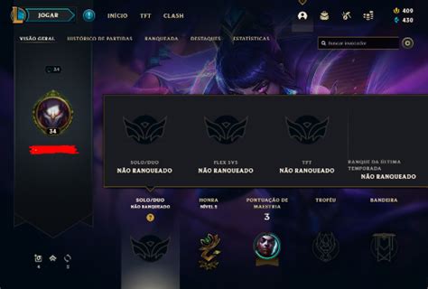Conta Unranked Lvl 34 League Of Legends Contas Ggmax