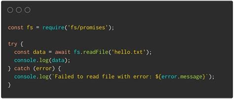 Use Native Promises With Nodejs Fs Module Maxim Orlov