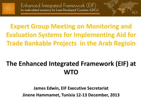 PPT Enhancing Trade Partnership In Arab Region EIF Bankable Projects PowerPoint Presentation