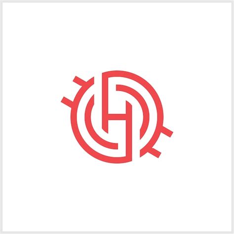 La Letra H Del Logotipo Criptográfico Vector Premium