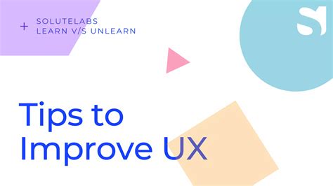Tips To Improve Ux PPT