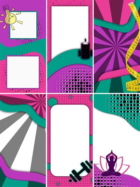 Шаблон для сторис фитнес блогера