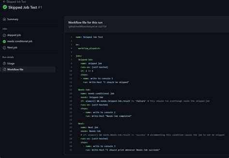 Jobs Skipped When Needs Job Ran Successfully · Issue 2205 · Actionsrunner · Github