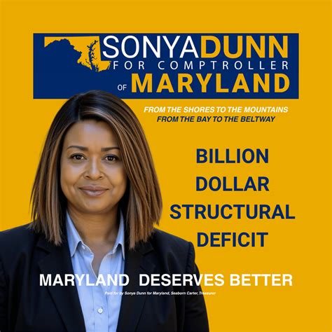 Vote Sonya Dunn Comptroller For Maryland