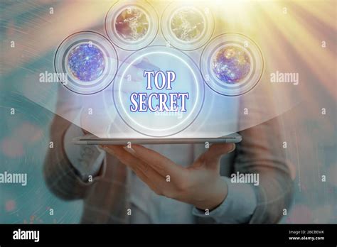 Word Writing Text Top Secret Business Photo Showcasing Protected By A High Degree Of Secrecy