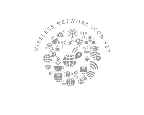 Wireless Network Icon Set Design On White Background 10743093 Vector Art At Vecteezy