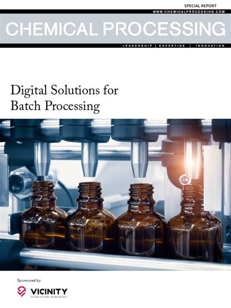 Digital Solutions For Batch Processing Chemical Processing 15 Pdf