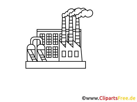 Clip art gratuit à colorier Industrie dessin Industrie banque i