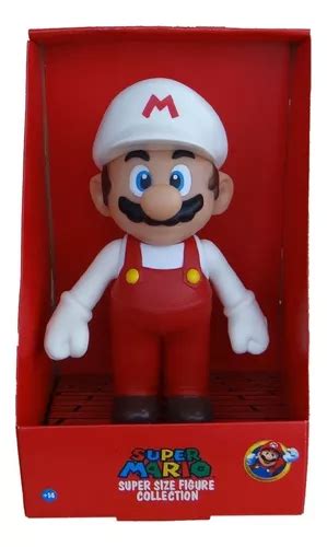 Boneco Super Mario Fire Branco Bros Grande Kart 64 Original MercadoLivre