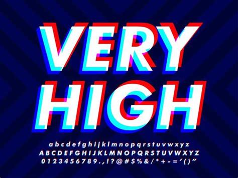 Glitch Font Vector Art Icons And Graphics For Free Download