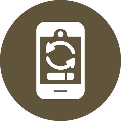 Mobile Sync Vector Icon Vector Art At Vecteezy