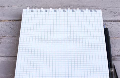 A Notepad In A Box For Entries On A Wooden Table Stock Image Image Of