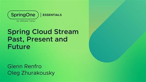 Spring Cloud Stream Past Present And Future Youtube