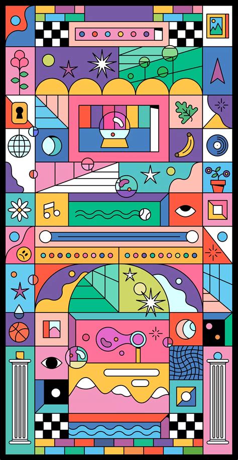 Pin By Pato Ar On Pattern Art Collage Wall Art Wallpaper Graphic