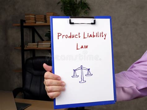 Business Concept About Product Liability Law With Sign On The Piece Of