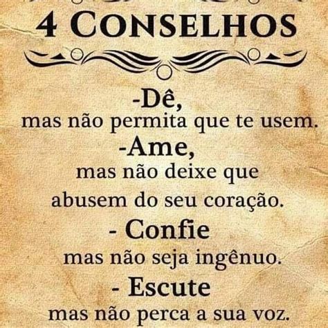 4 conselhos Dê mas não permita que te usem Ame mas não deixe que