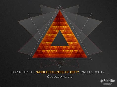 For In Him The Whole Fullness Of Deity Dwells Bodily Bible Art