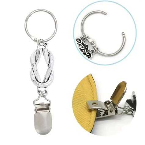 Retro Hollow Flower Collar Clip Monochrome Pin Female Temu United Kingdom