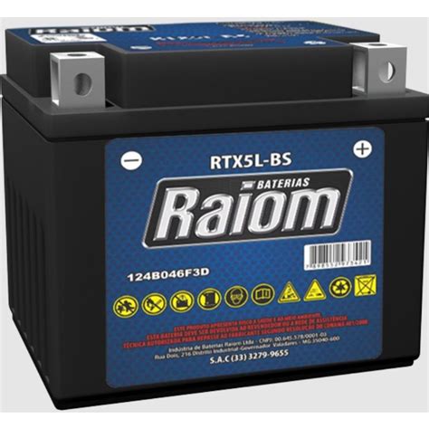 Bateria Moto Rtx L Bs Titan Fan Xre Fan Biz Pop Raiom Shopee Brasil