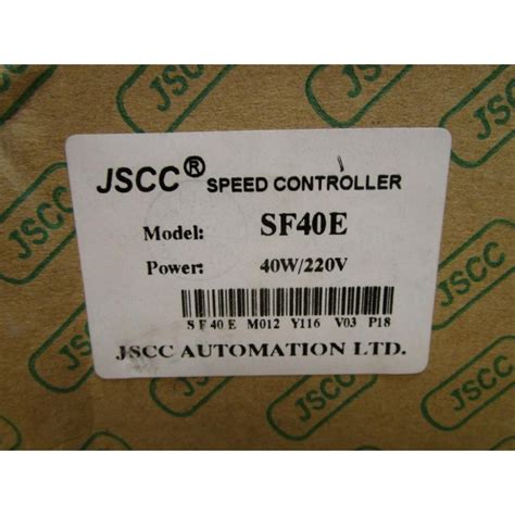 Jscc Automation Sf40e Speed Controller Mara Industrial