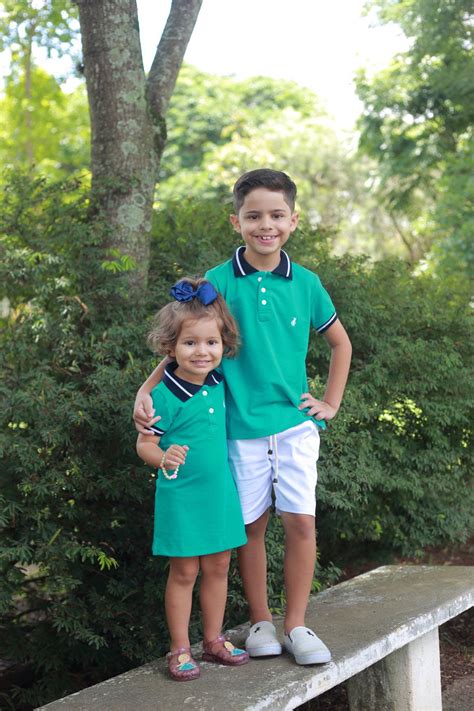 Pai E Filha Kit Pe As Camisa Vestido Polo Verde Jade