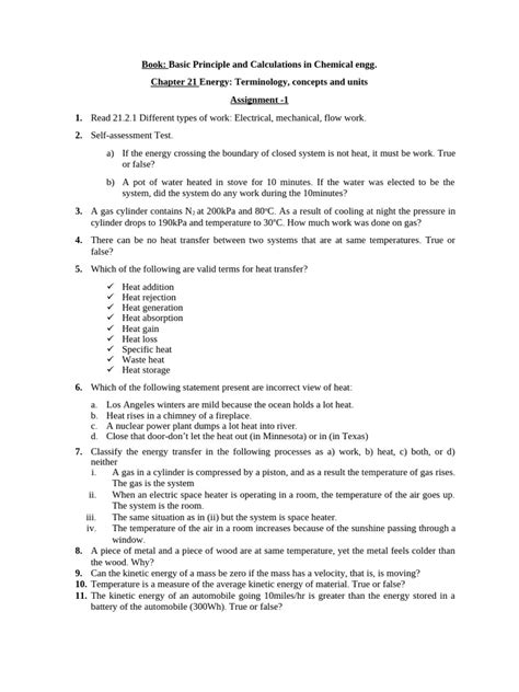 Cpc Assignment 28 August Pdf Heat Temperature