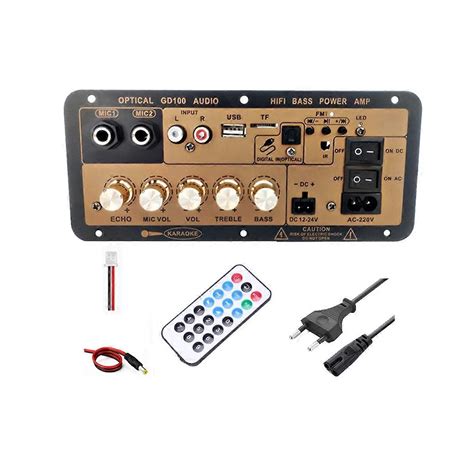 Carte damplificateur Bluetooth GD100 avec entrée audio optique