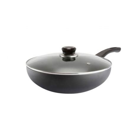 Sarten Wok Cm Antiadherente Con Tapa En Vidrio FaciHogar Todo Para Mesa Y Cocina