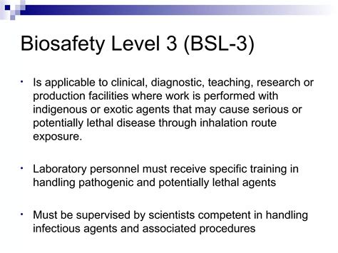 Module 3 Biosafety Principles And Microbiologycal Risk Group 21 1 18 Ppt