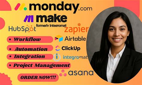 Automate Integrate Monday Crm Clickup Asana Trello Monday Com Notion Template By Morganlauren