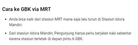Cara Ke Gbk Naik Krl Transjakarta Dan Mrt Marhatahata