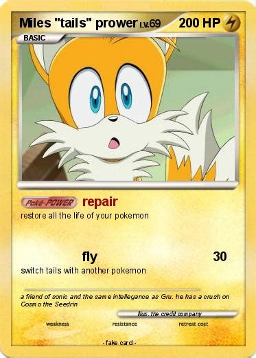 Pokémon Miles Tails Prower 27 27 Repair My Pokemon Card