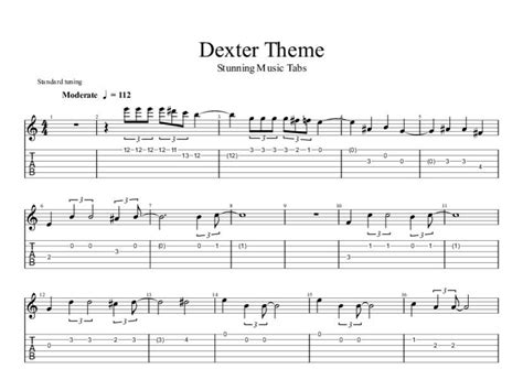 Dexter Theme Drum Tab And Chords Stunning Music Tabs