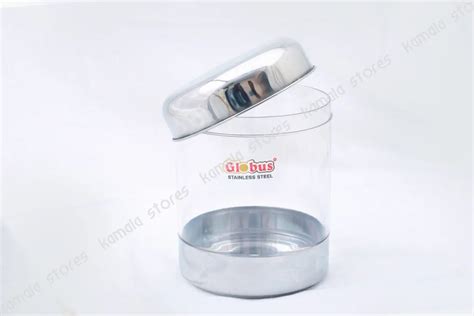 Globus Stainless Steel See Through Container With Lid Ss Container