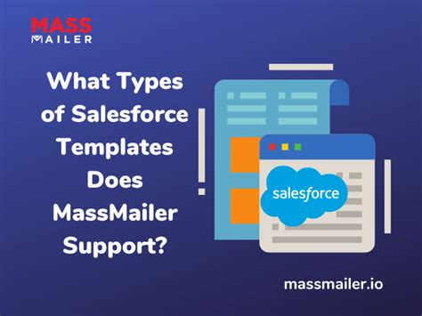 What Types Of Salesforce Templates Does Massmailer Support Massmailer