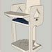 Abdl Highchair B Model Design For Your Carpenter In D Autocad Etsy