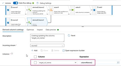 Azure How To Use Validate Schema In Mapping Data Flow Whose Source Is