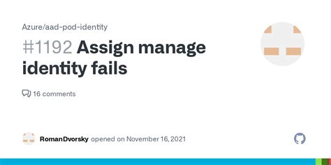 Assign Manage Identity Fails · Issue 1192 · Azureaad Pod Identity