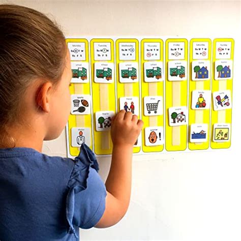 Weekly Planner Wall Chart Visual Cards Weekly Calendar Visual Board