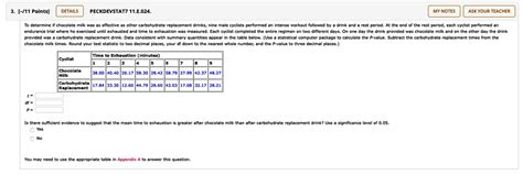 Solved Details Peckdevstat7 11 E 024 My Notes Ask Your Teacher Decima