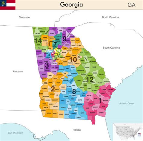 150 Congressional Districts Map Stock Illustrations Royalty Free