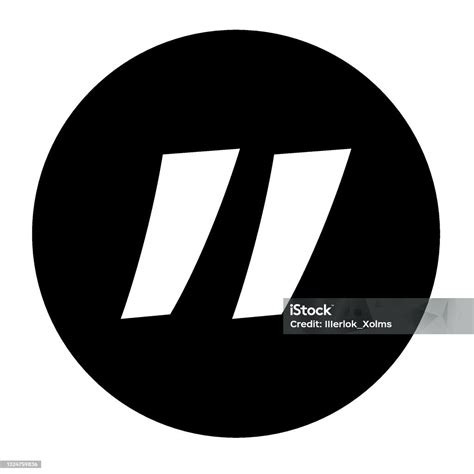 Quotes Icon Vector Set Quotemarks Outline Speech Marks Inverted Commas